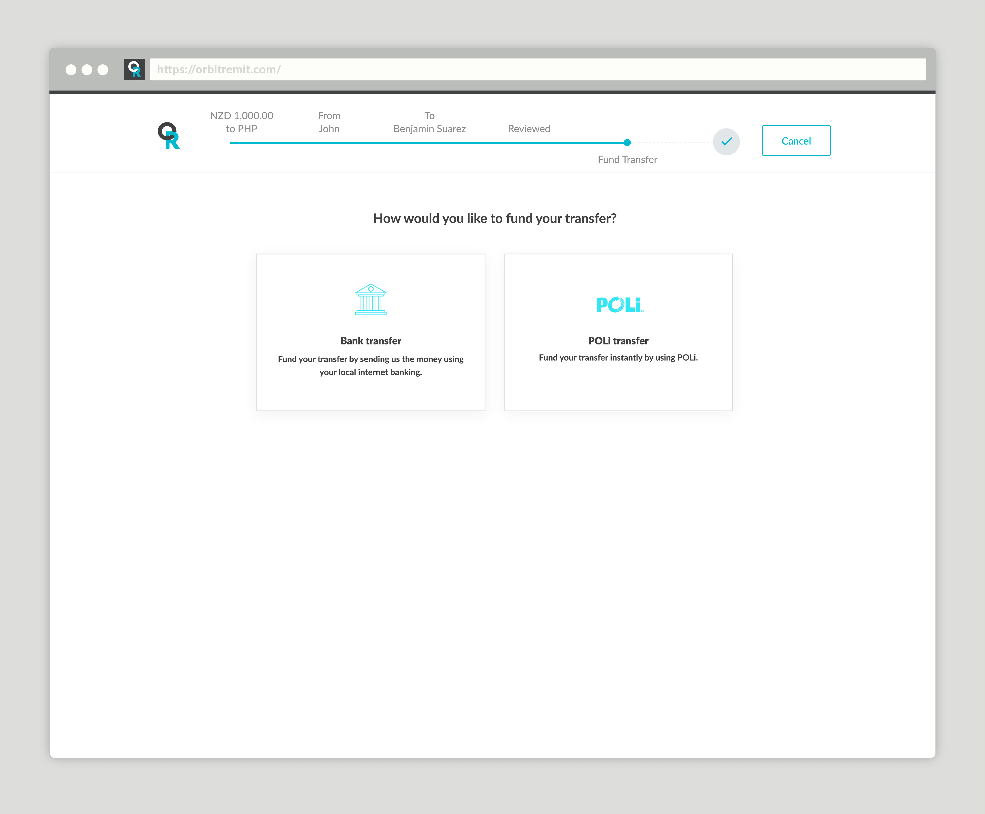 Paying by Bank Transfer – OrbitRemit